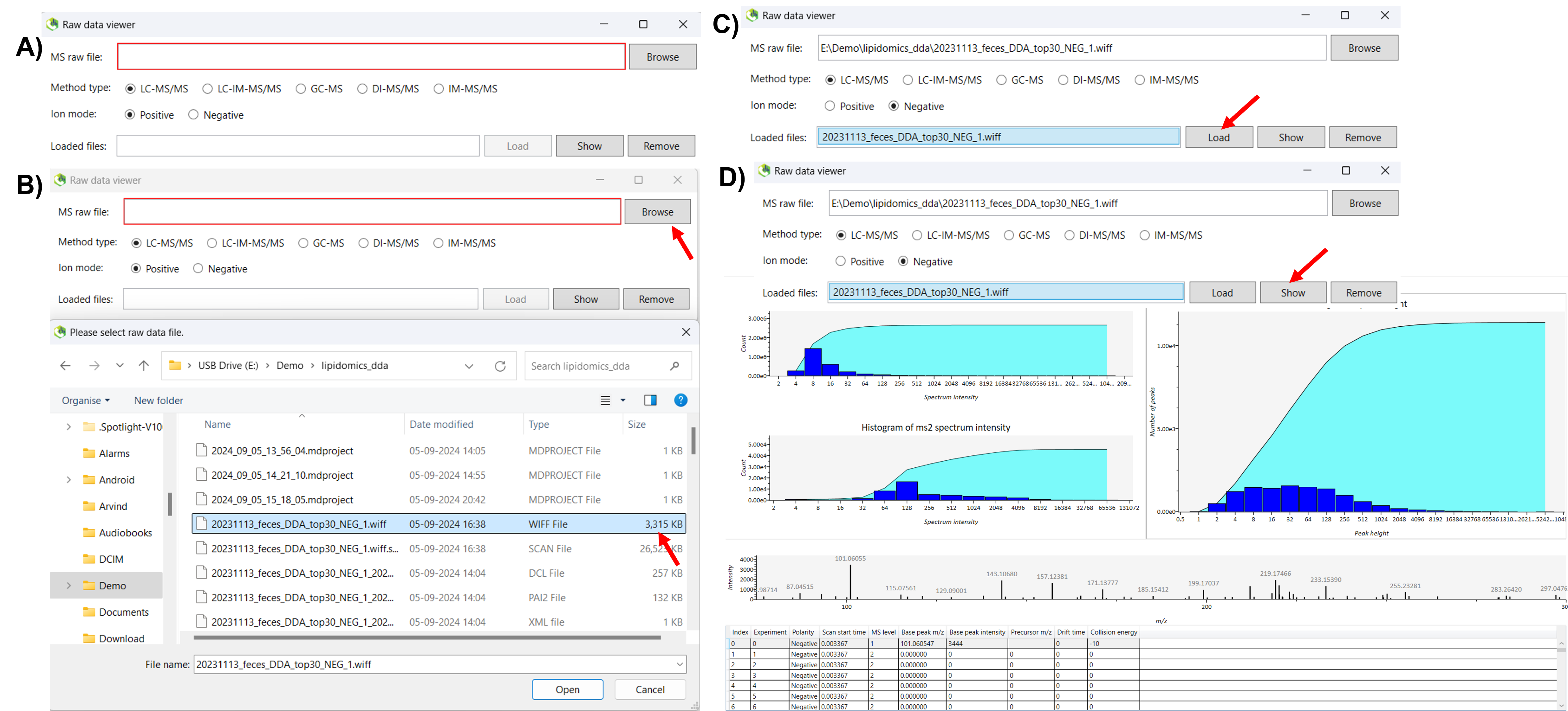 Determining optimal minimum peak height – MS-DIAL 5 tutorial