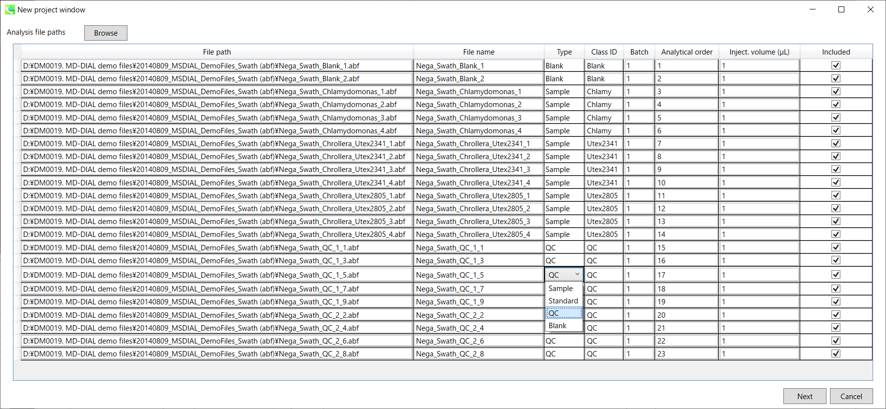 MS-DIAL tutorial | mtbinfo.github.io