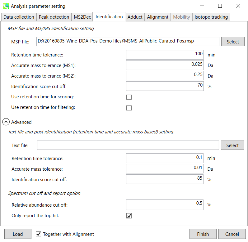 MS-DIAL tutorial | mtbinfo.github.io