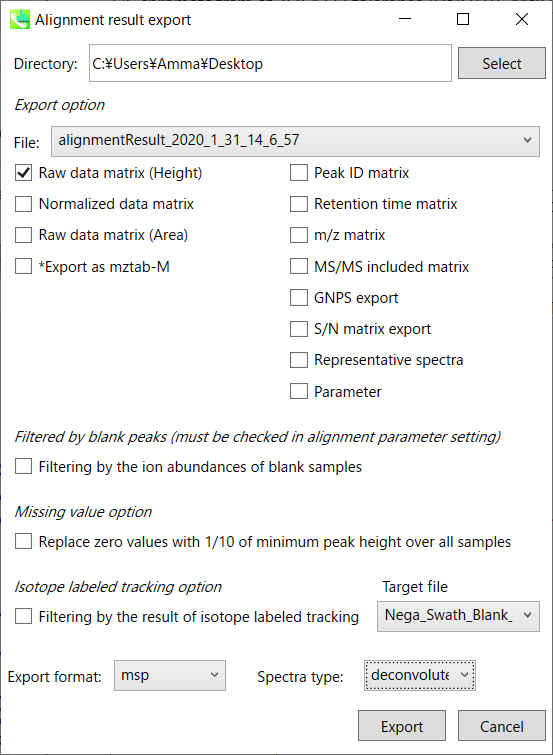 MS-DIAL tutorial | mtbinfo.github.io